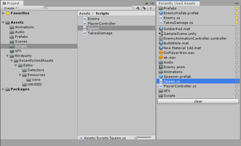 GitHub - Cydus/RecentlyUsedAssets: Unity Addon that adds a "virtual ...
